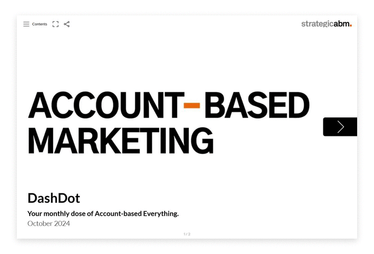 DashDot: Account-based Everything [October/November 2024]